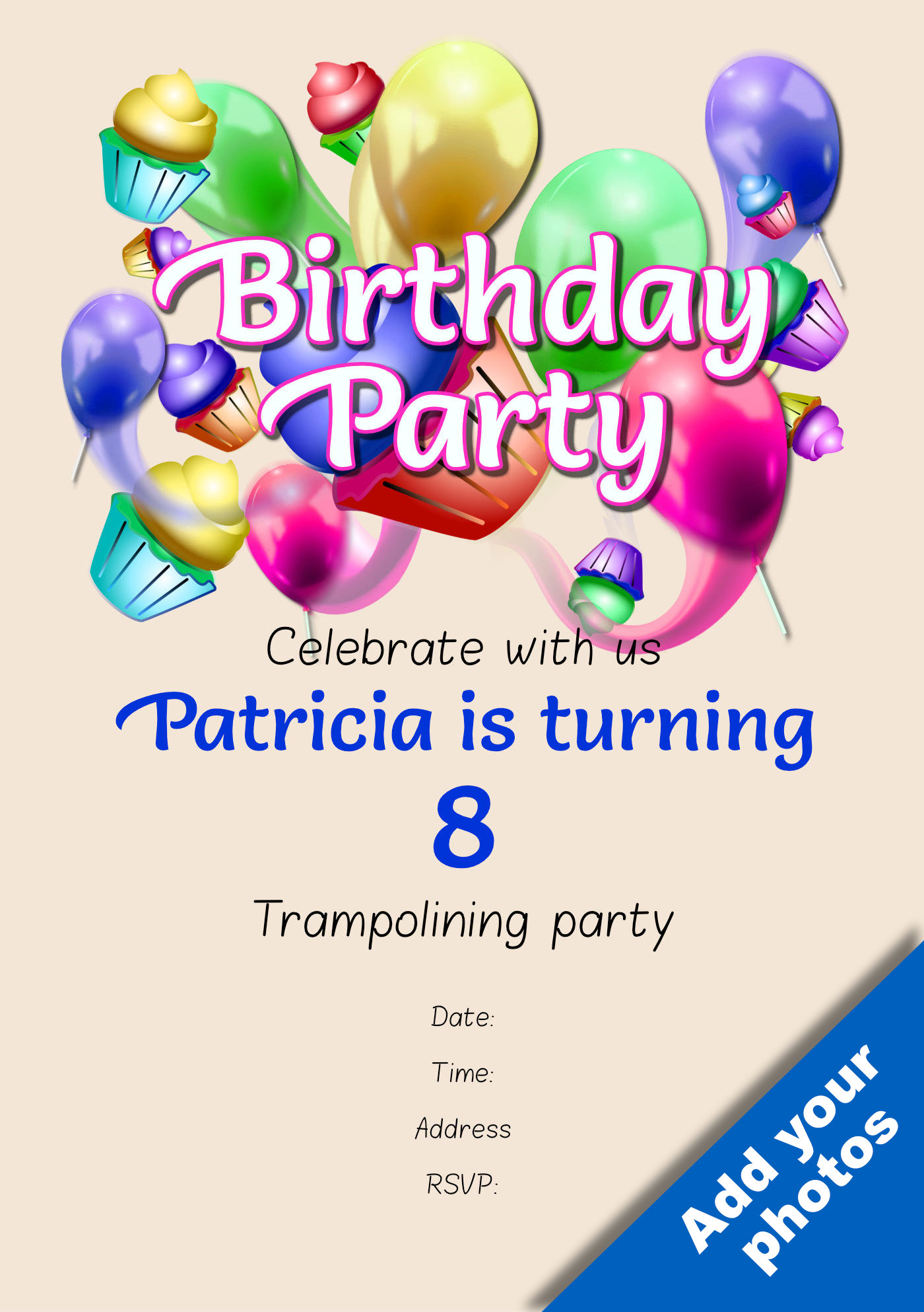 Free Birthday Invitation Templates. Easy to Edit fun and exciting designs.