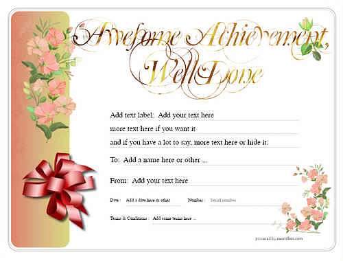 Graduation Gift Certificate Templates