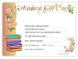 scholastic book fair gift certificate templates