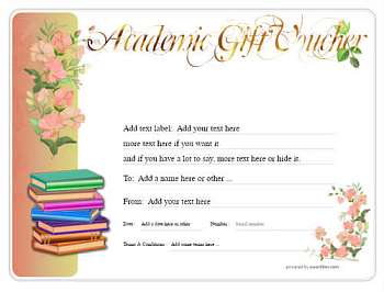 scholastic book fair gift certificate templates
