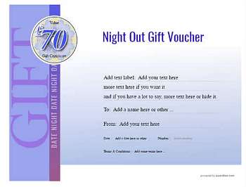 date night gift certificate templates