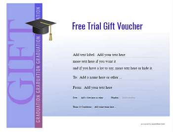 graduation gift certificate templates