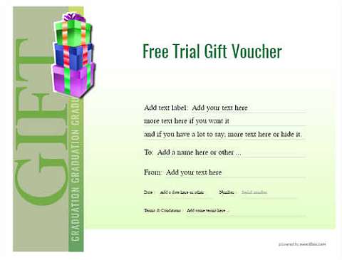 graduation gift certificate templates